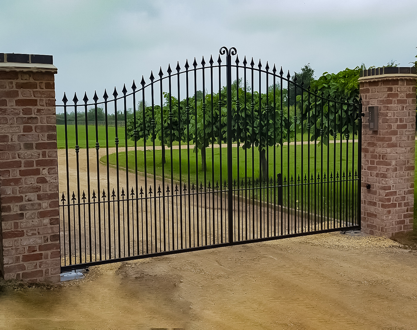 Saffron Arched Design Automatic Gates - May 2018 Newmarket