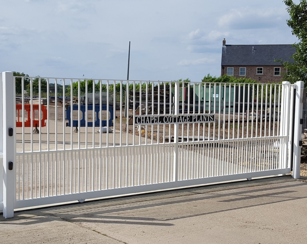Sawston Flat top Sliding Gate - Cambridge - Climate Autogates