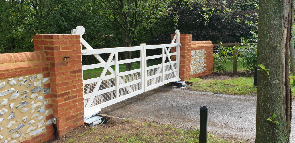 Steel Raised Helve Automatic Gates - August 2021, Albury, Hertfordshire ...