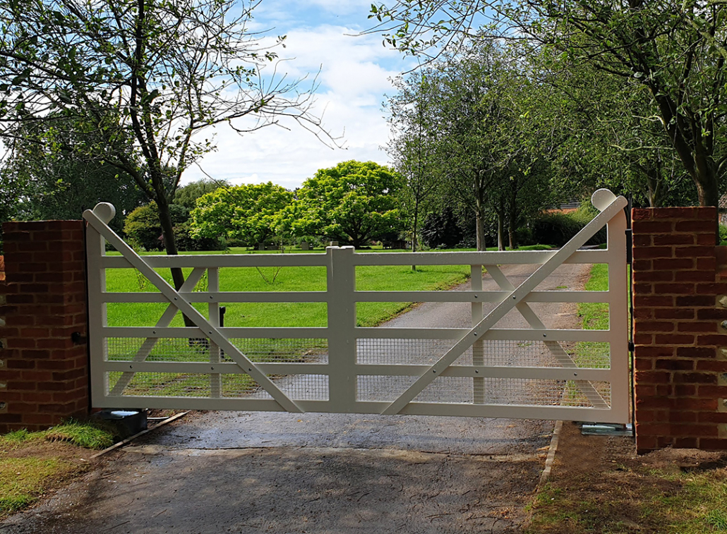 Steel Raised Helve Automatic Gates - August 2021, Albury, Hertfordshire ...