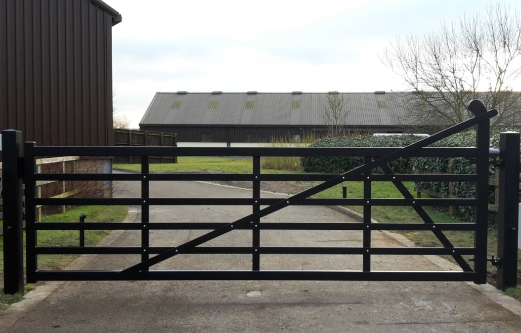 Raised Helve 6 Bar Automatic Gate - February 2015 Lavenham Suffok