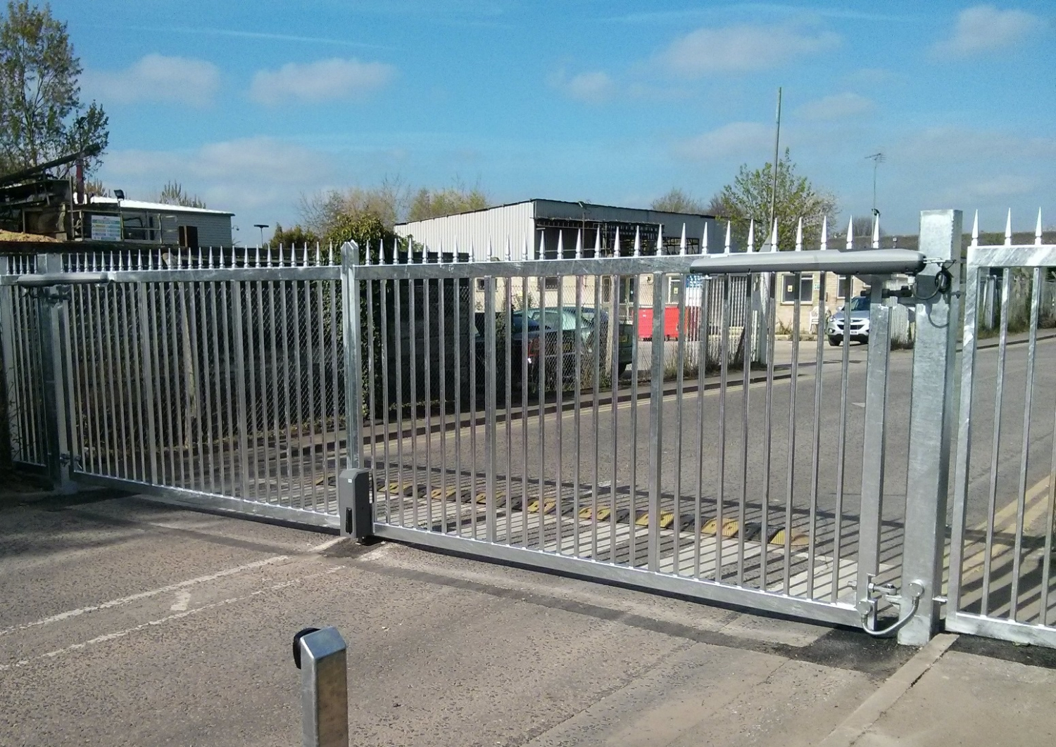 Commercial Galvanised Steel Security Gates - April 2014 Milton