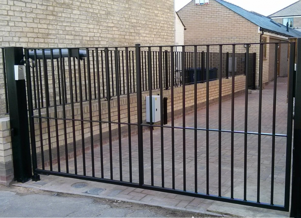 Automatic Steel Parking Gate - February 2014 Cambridge