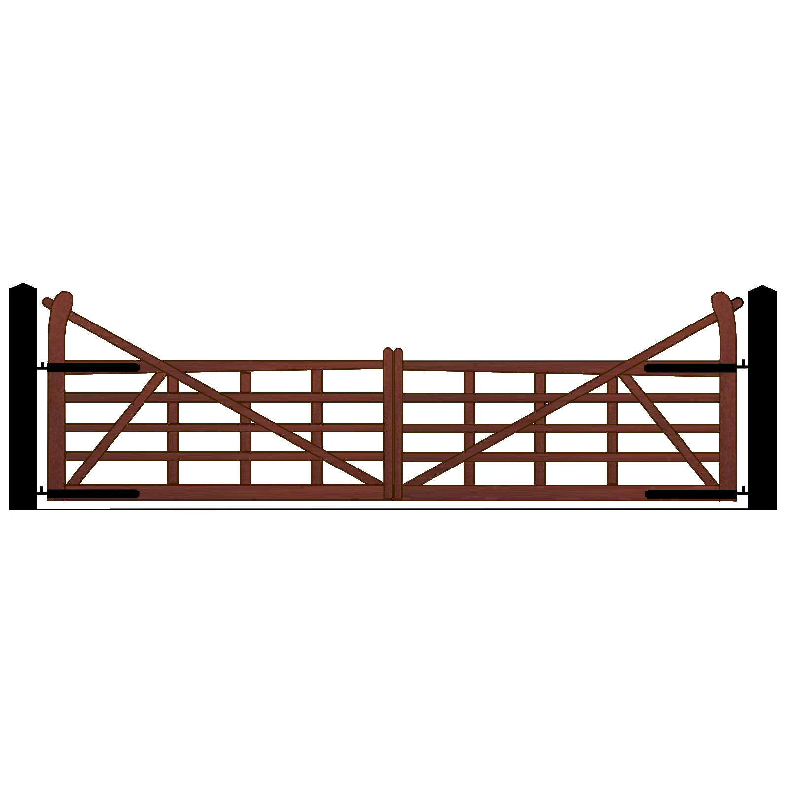 Electric Five Bar Field Gates - Climate Autogates