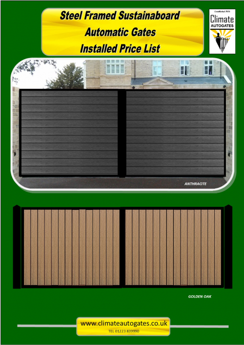 Sustainaboard Gates - Climate Autogates