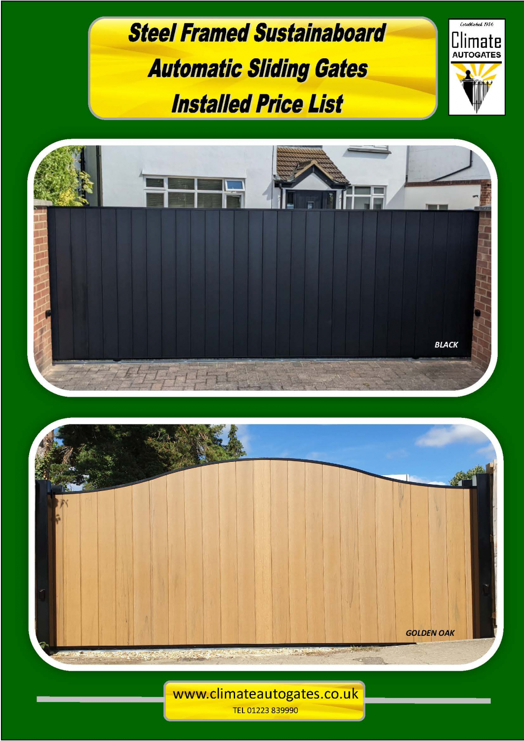 Sustainaboard Gates - Climate Autogates